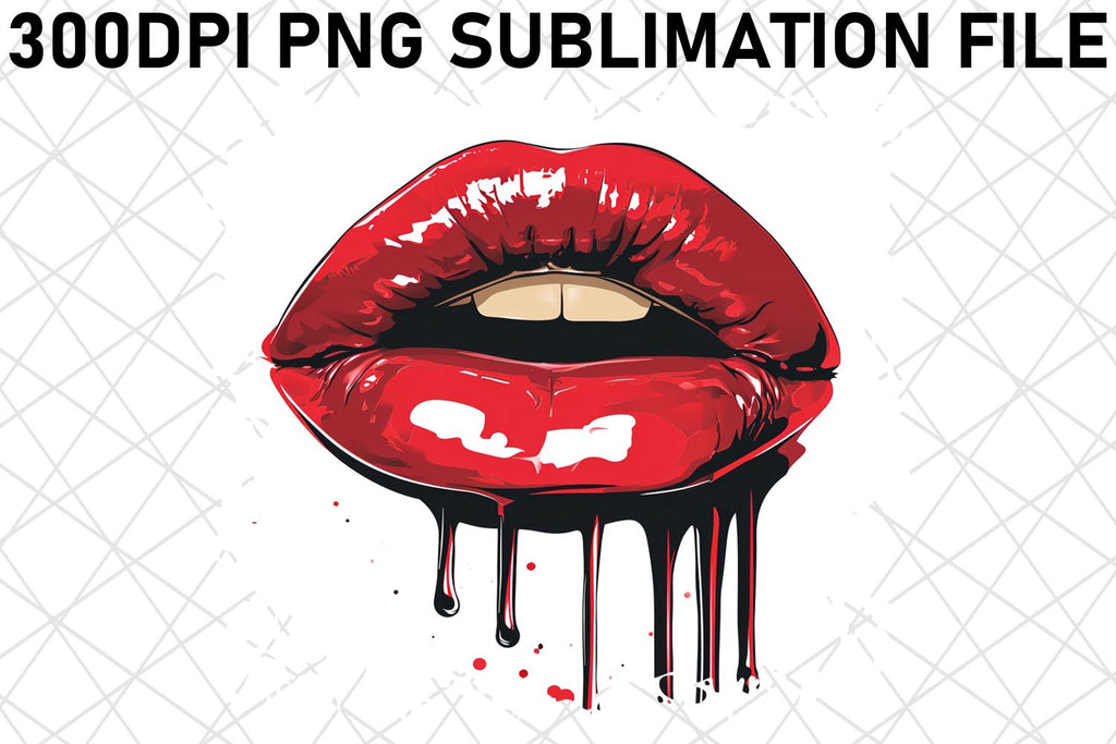 Seductive Lip Prints - Instant Sublimation Download - So Fontsy
