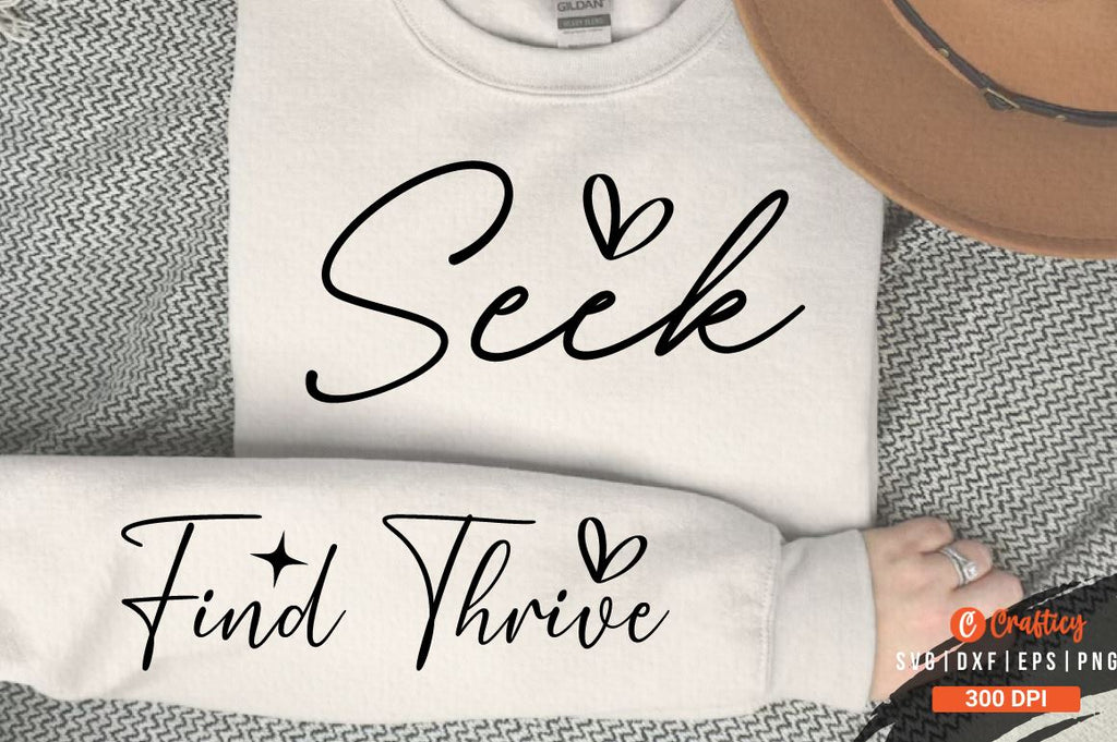 Seek SVG Sleeve Design - So Fontsy