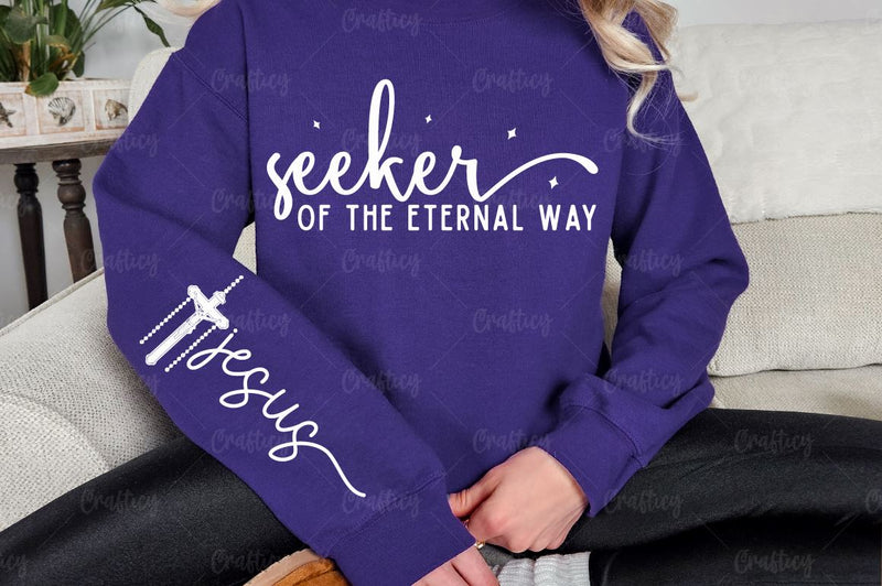 Seeker of the Eternal Way Sleeve SVG Design - So Fontsy