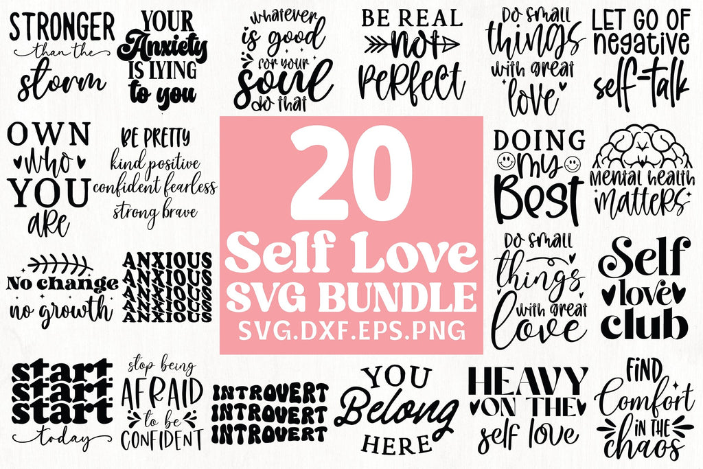 Self Love SVG Bundle - So Fontsy
