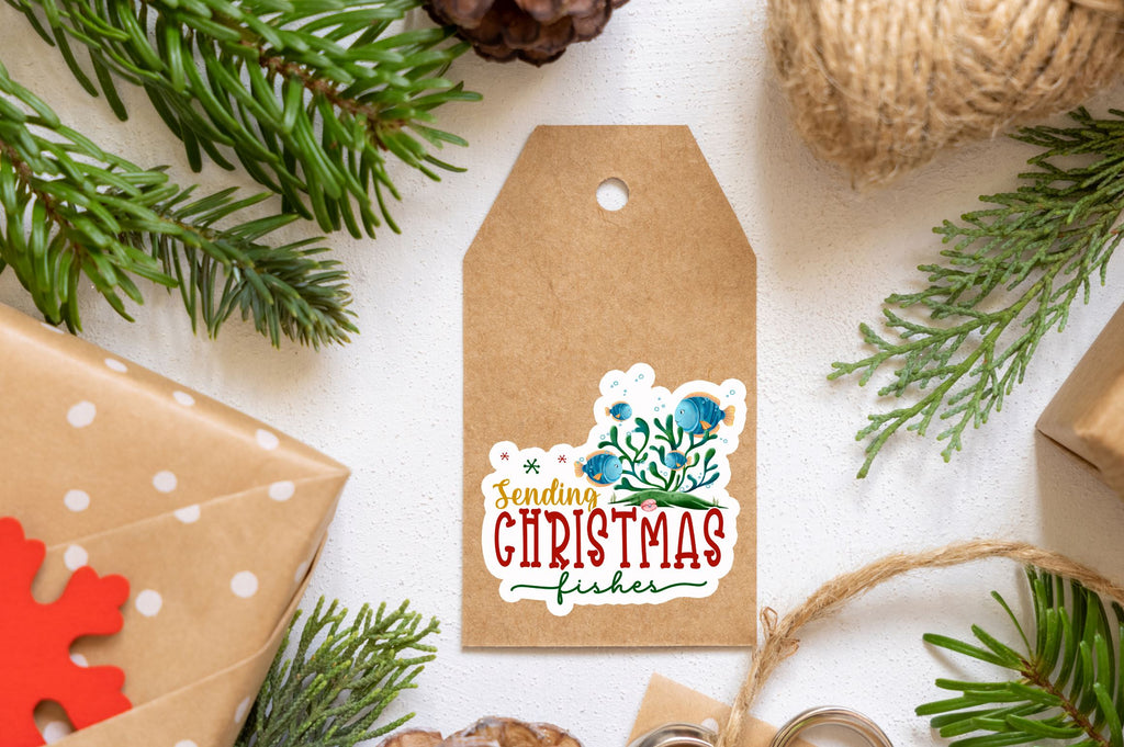 Sending christmas Sticker Design - So Fontsy