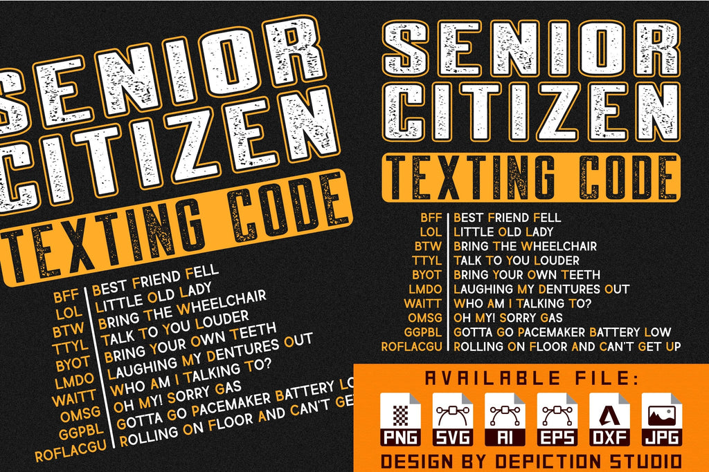 Senior Citizen Texting Code T-Shirt, Father's Day Shirt, Dad Shirt ...