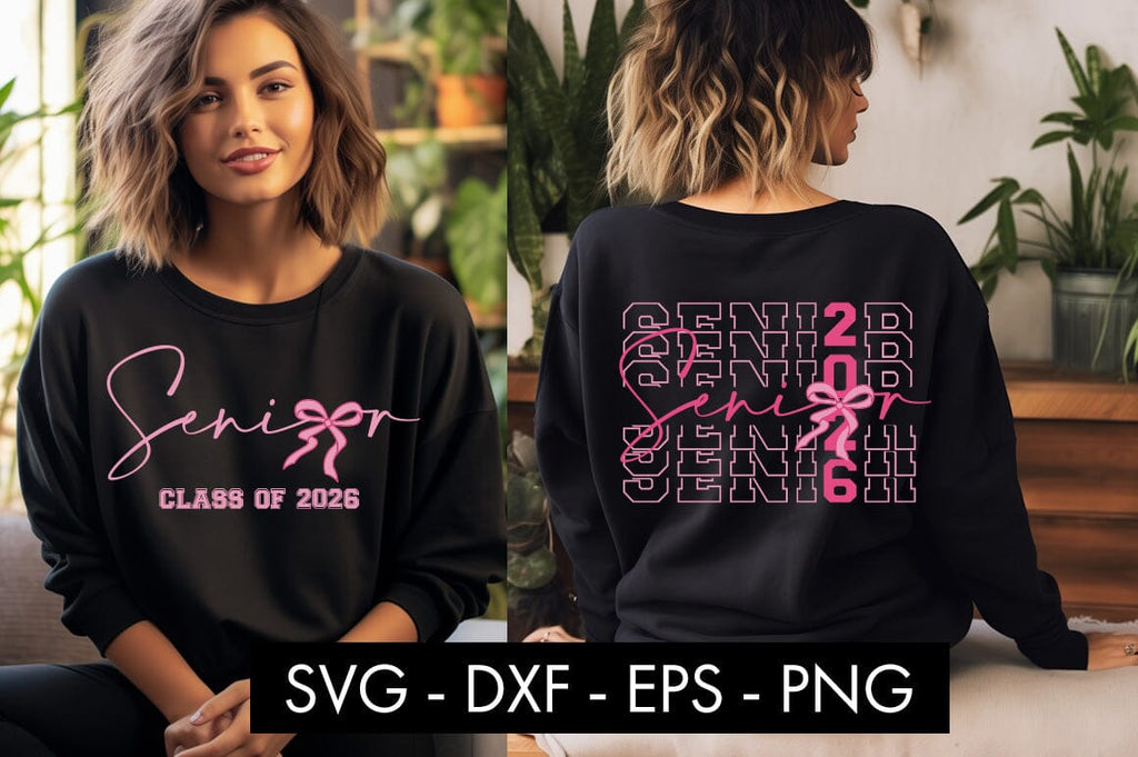 Senior Class of 2026 SVG Front and Back PNG Sublimation - So Fontsy