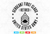 Sergeant First Class Retirement Svg Png, Army Svg, Fathers Day Svg ...