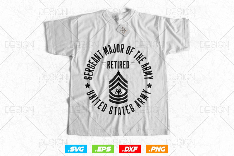 Sergeant Mejor Of The Army Svg Png, Fathers Day Svg, Military Svg ...