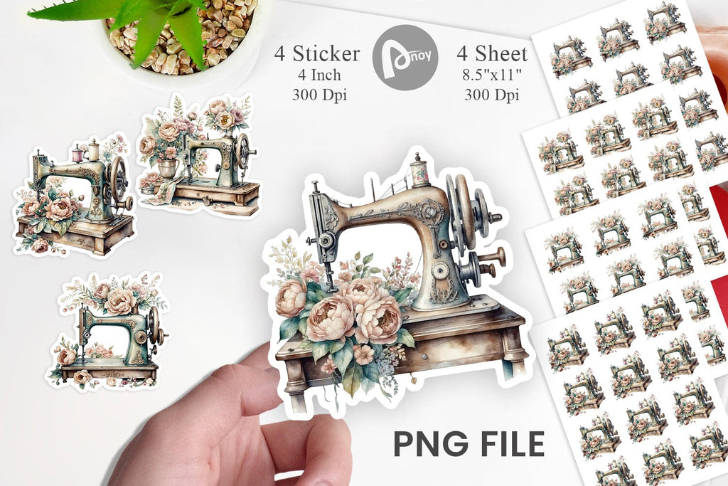 Sewing Machine Sticker - So Fontsy