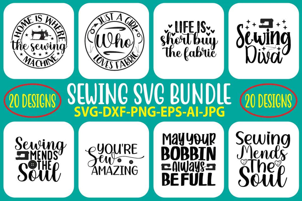 Sewing SVG Bundle - So Fontsy
