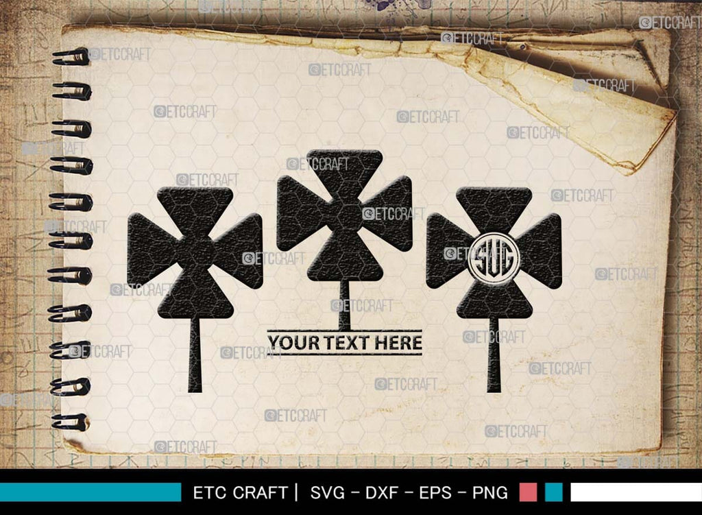 Shamrock Monogram, Shamrock Silhouette, Shamrock SVG, Clover Leaf Svg ...