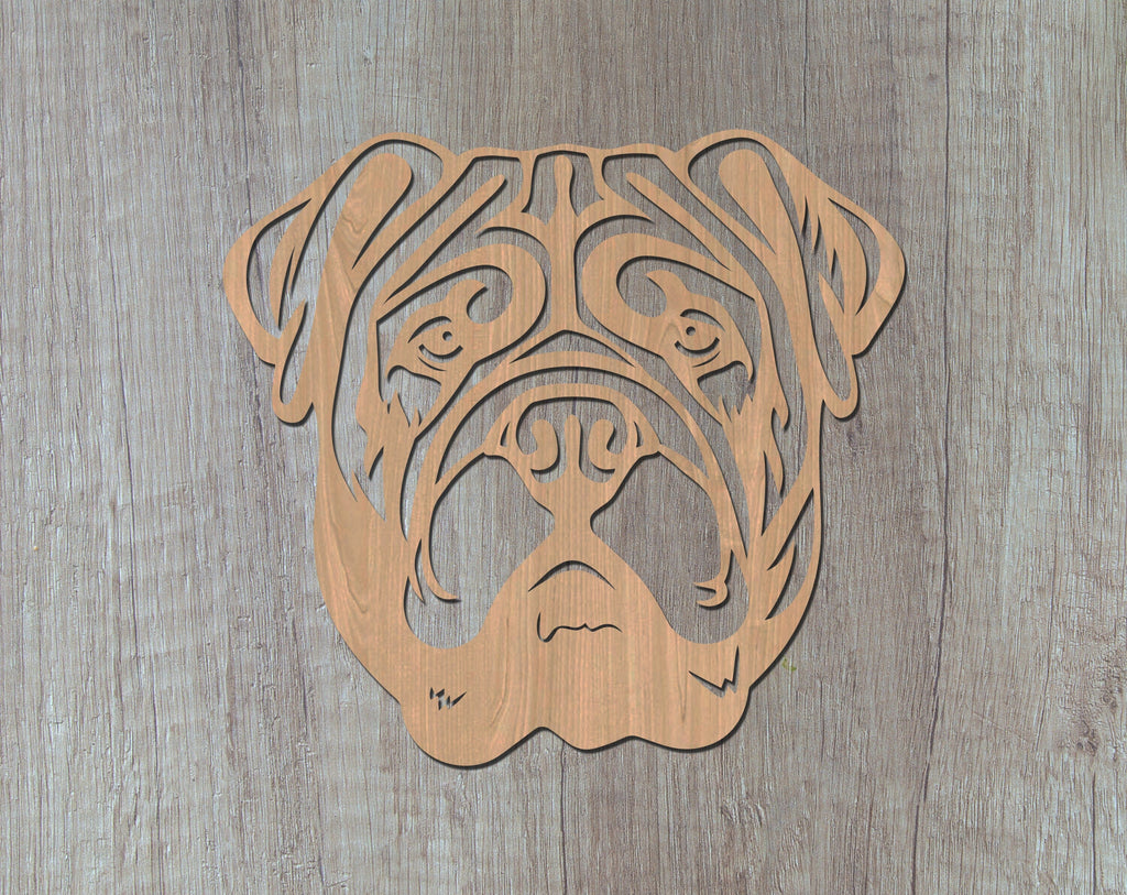 Shar Pei Laser SVG Cut File, Shar Pei Glowforge File, Shar Pei DXF ...