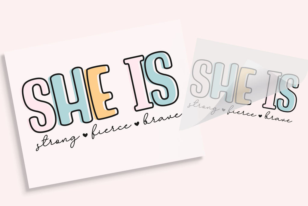 She Is Brave DTF Transfer - So Fontsy