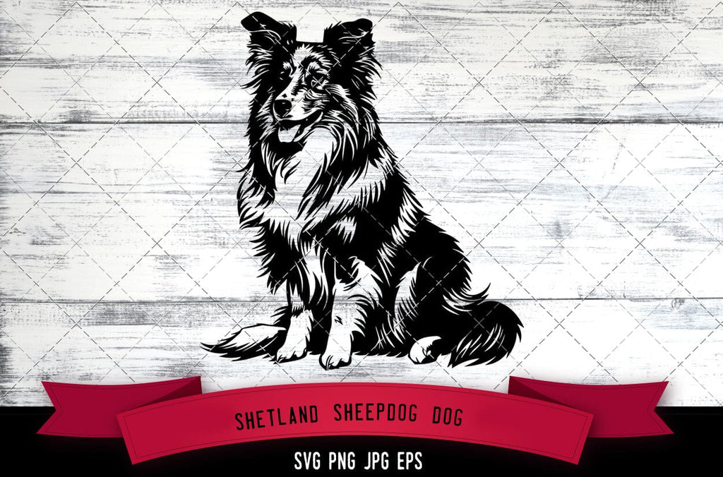 Shetland Sheepdog Dog SVG, Dog SVG, Logo - Digital Download with ...