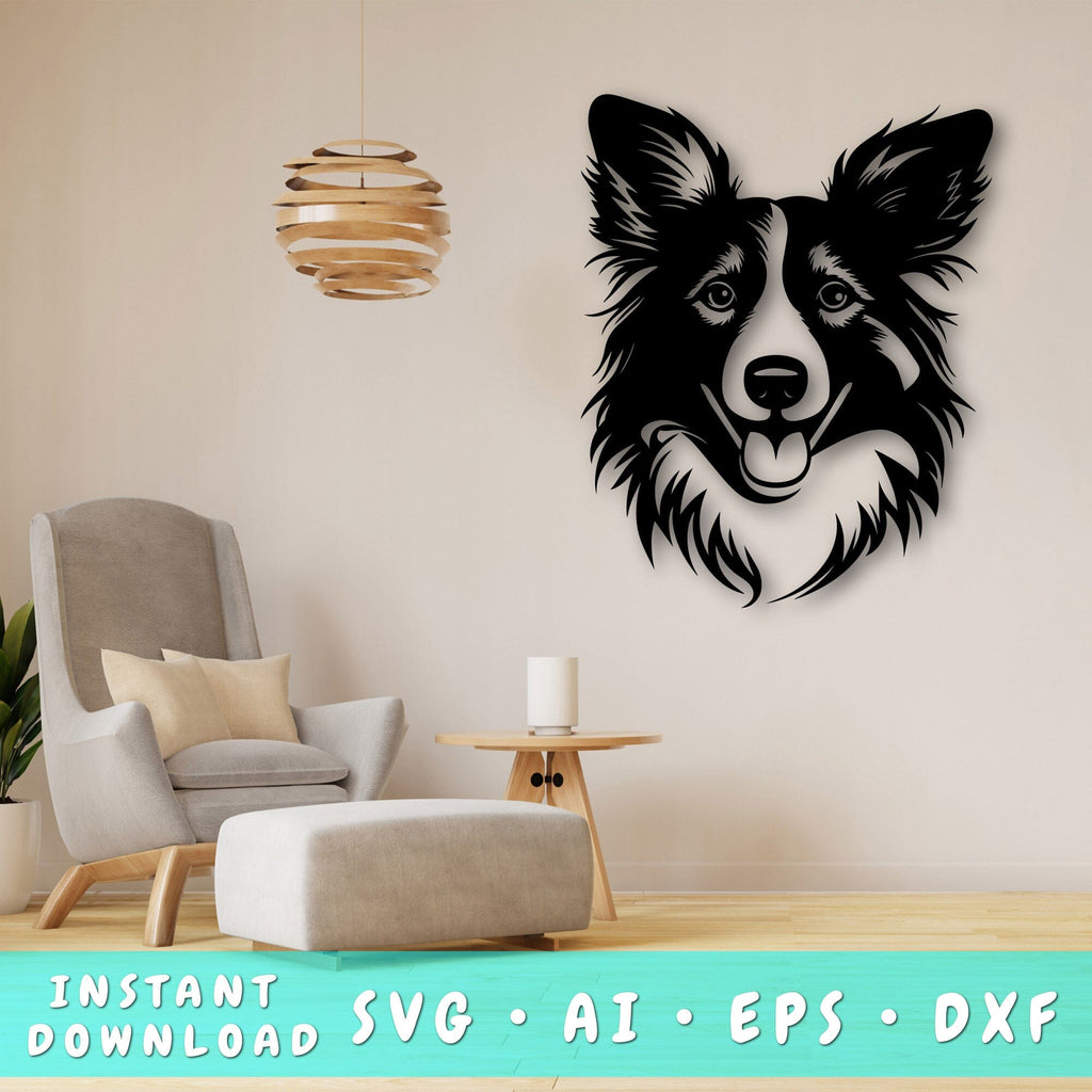 Shetland Sheepdog Laser SVG Cut File, Shetland Sheepdog Glowforge File ...