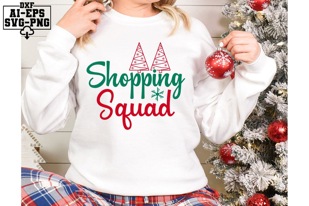 Shopping Squad Svg Cut Files Creative Art - So Fontsy
