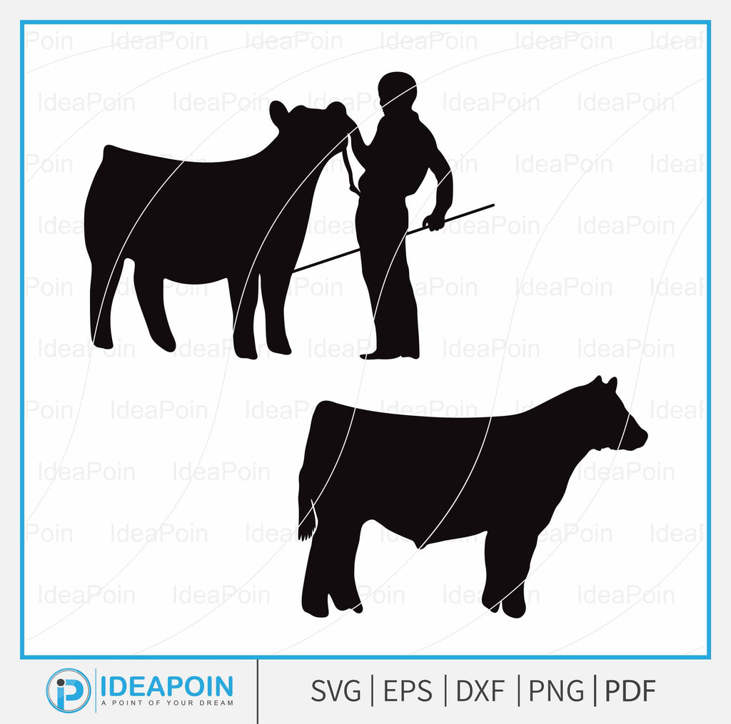 Show Heifer svg, show heifer PNG, Livestock svg, Farm Animal SVG File ...