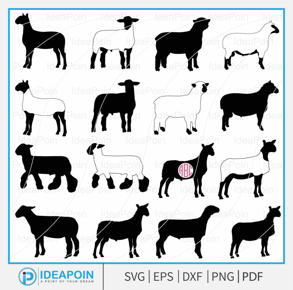 Show Sheep svg, Show Lamb SVG, Show Sheep Outline, Show Animal PNG ...