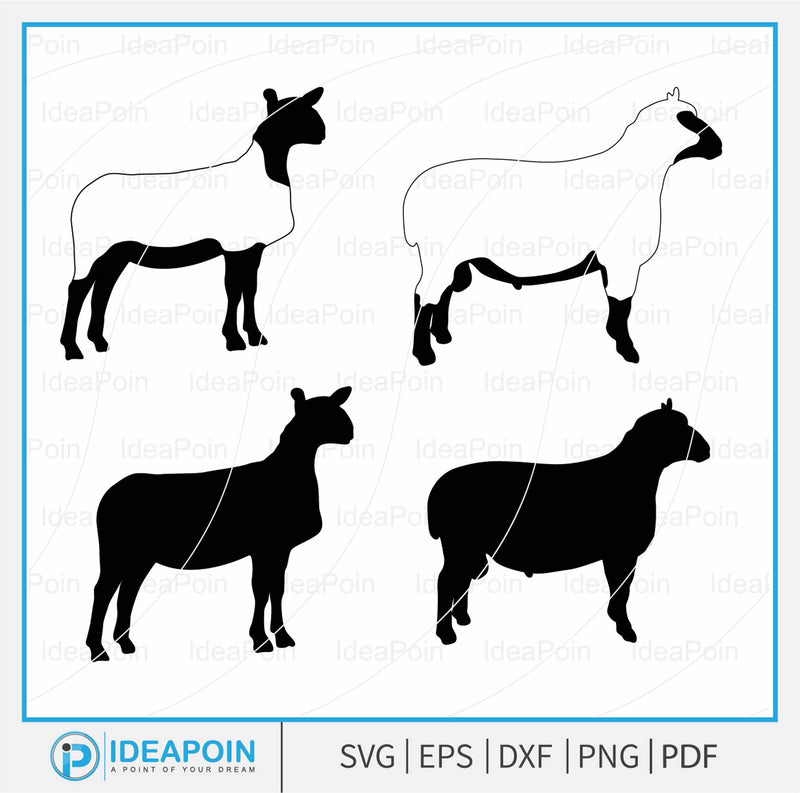 Show Sheep svg, Show Lamb SVG, Show Sheep Outline, Show Animal PNG ...