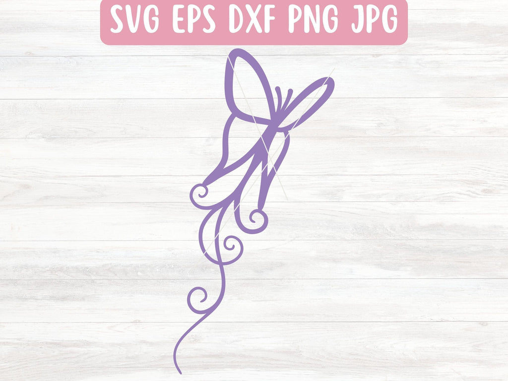 Side Butterfly SVG File for Cricut or Silhouette - So Fontsy
