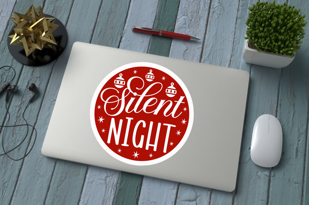 Silent night Sticker Design - So Fontsy