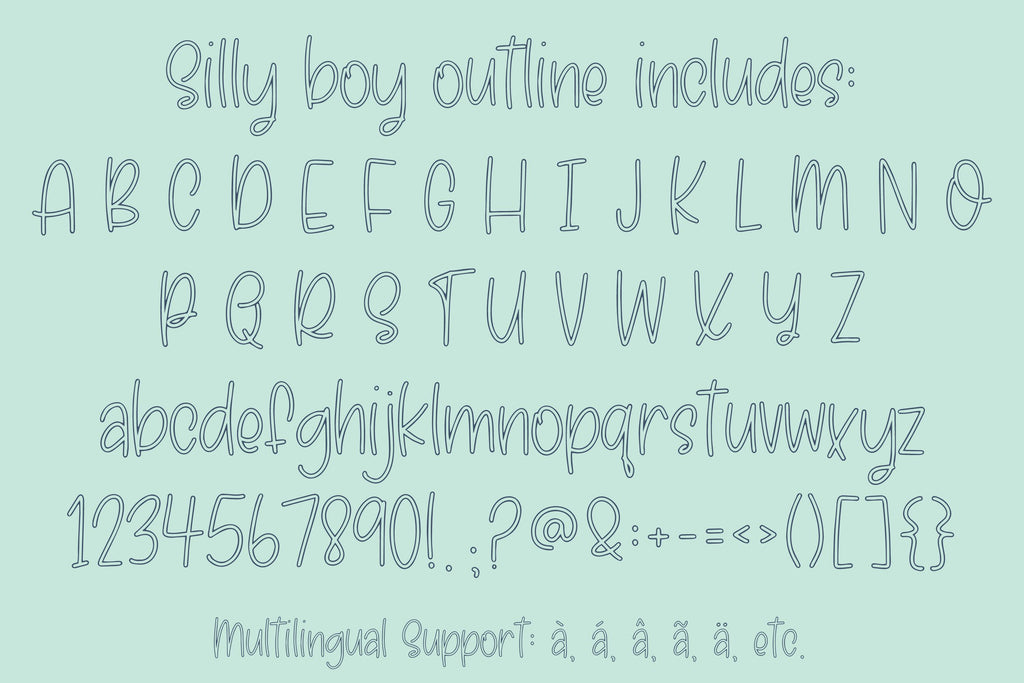 Silly Boy, Fun Handwritten Font - So Fontsy