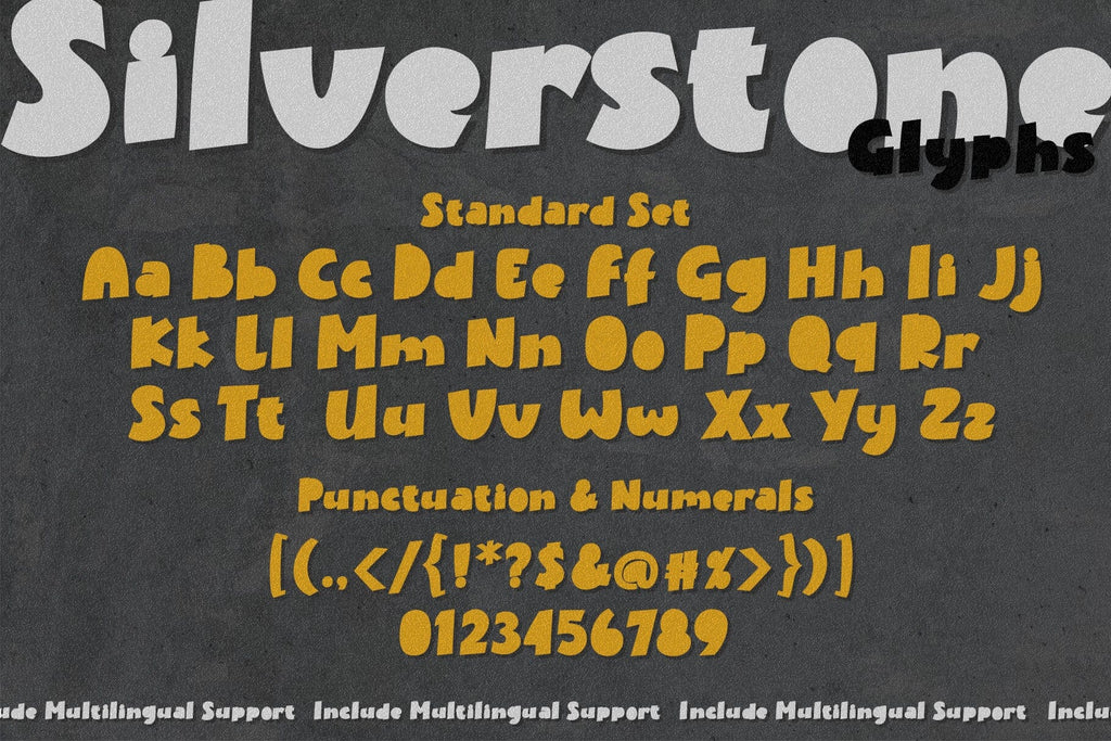 Silverstone | Display Font - So Fontsy