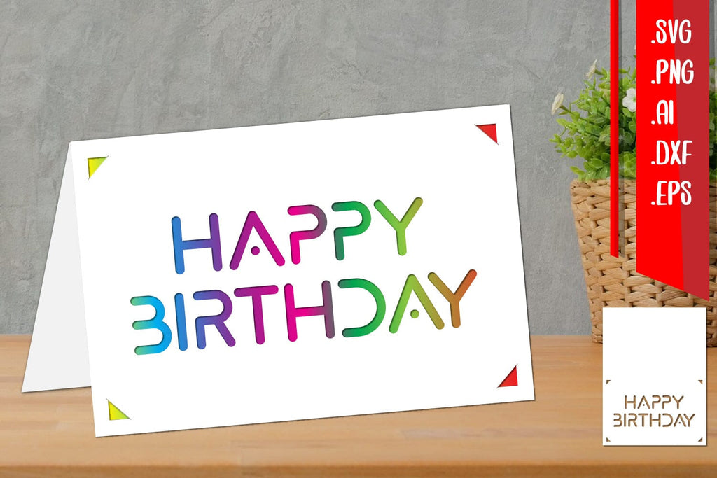 Simple Birthday Card, Birthday Insert Card, Cricut Joy Insert Svg - So ...