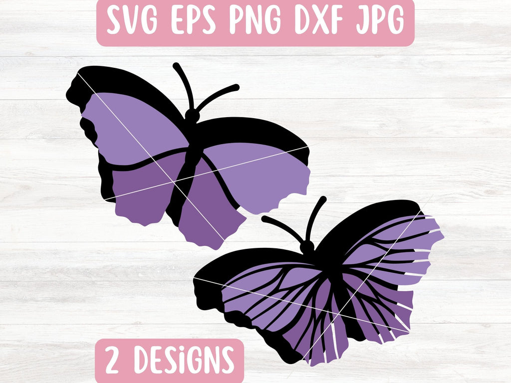 Simple Butterfly SVG File for Cricut or Silhouette - So Fontsy