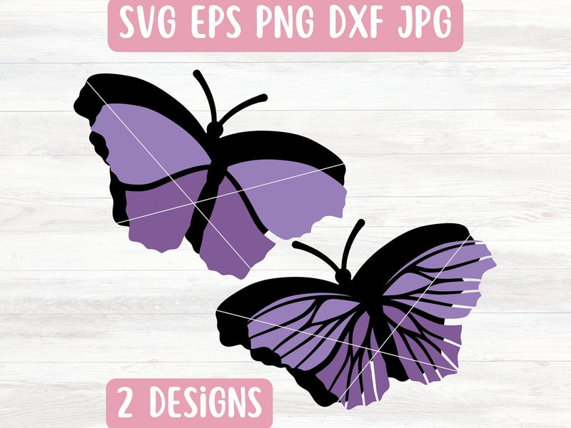 Simple Butterfly SVG File for Cricut or Silhouette - So Fontsy