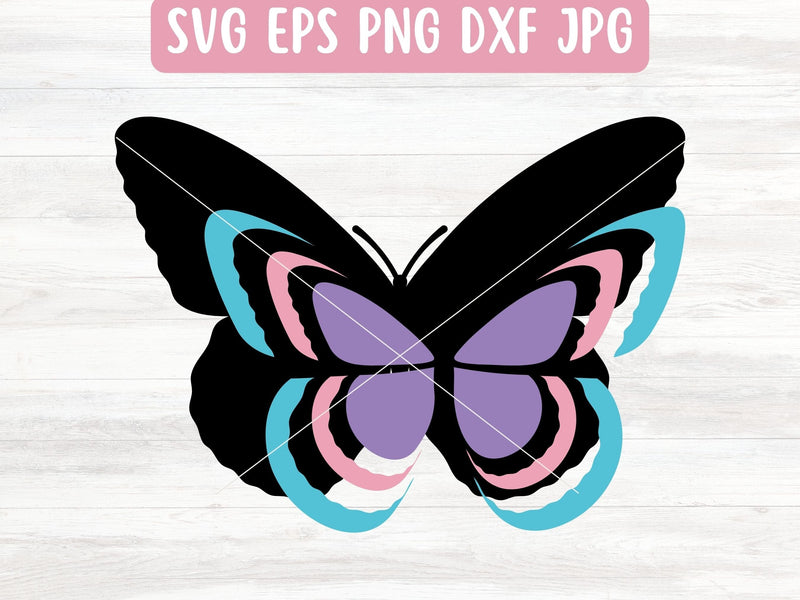 Simple Butterfly SVG File for Cricut or Silhouette - So Fontsy
