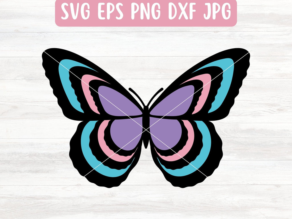 Simple Butterfly SVG File for Cricut or Silhouette - So Fontsy