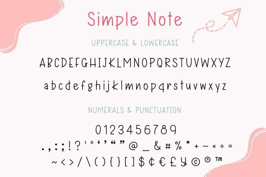 Simple Note - Handwritten Font - So Fontsy