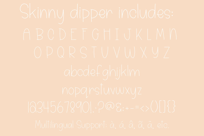 Skinny Dipper, cute handwritten font - So Fontsy