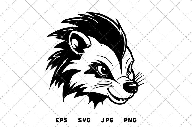 Skunk Mascot Graphics - JPG, SVG, PNG, EPS - Digital Download with ...