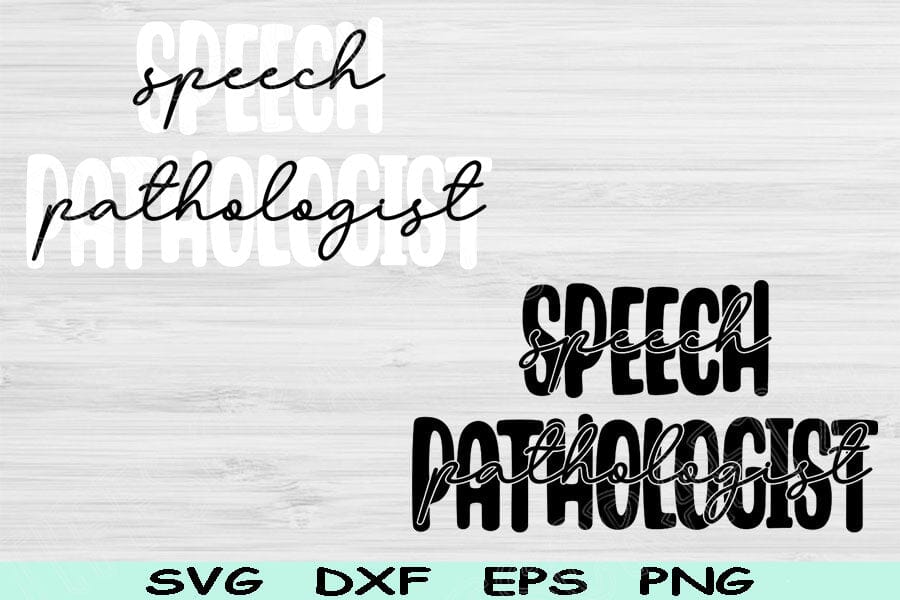 SLP Svg Dxf Png Cut File, Speech Pathologist Svg, Speech Therapist Svg ...