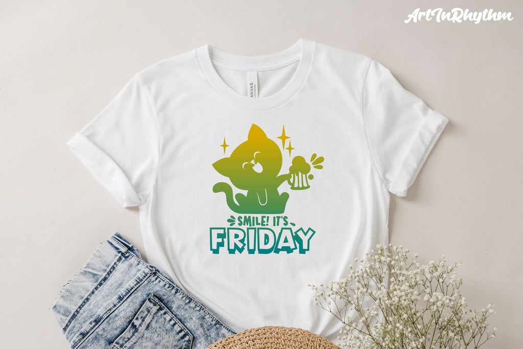 Smile It's Friday SVG, Funny Sarcastic SVG - So Fontsy