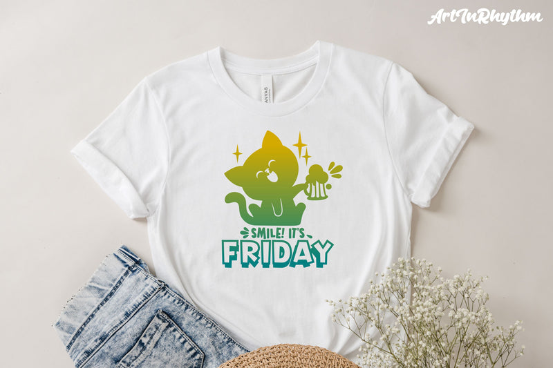 Smile It's Friday SVG, Funny Sarcastic SVG - So Fontsy