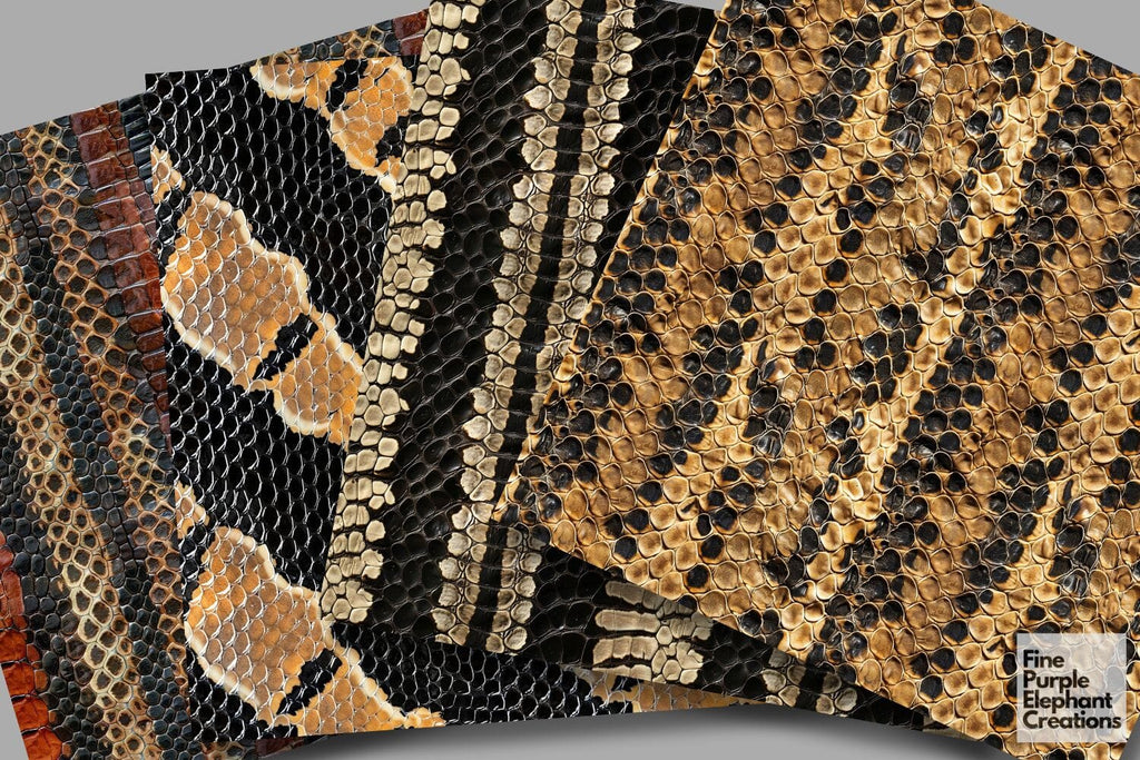 Snake Skin Scales Texture Digital Paper - Natural Exotic Reptile Lizard ...