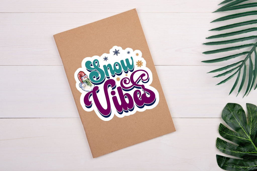 Snow vibes Sticker Design - So Fontsy