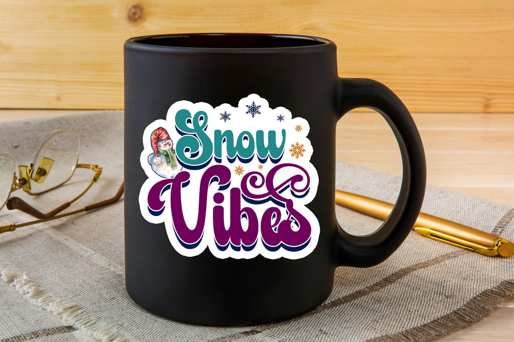 Snow vibes Sticker Design - So Fontsy