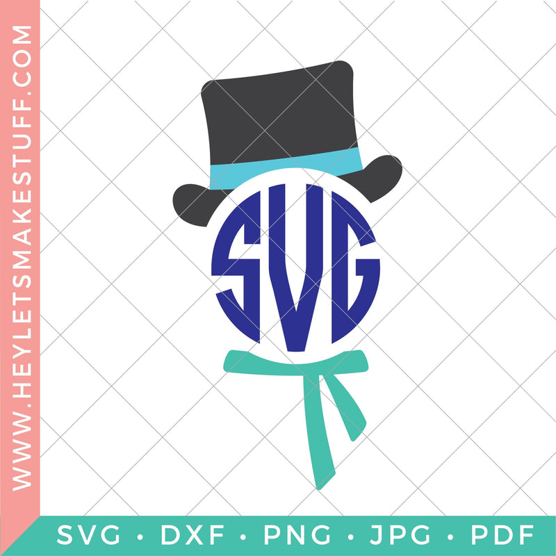 Snowman Monogram - So Fontsy