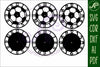 Soccer ball wall clock laser cut files, SVG file. vector - So Fontsy