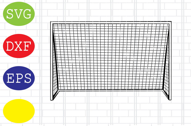 Soccer Goal Svg, Soccer Post Svg, Ball Illustration Svg, Jpg, Eps, Dxf ...