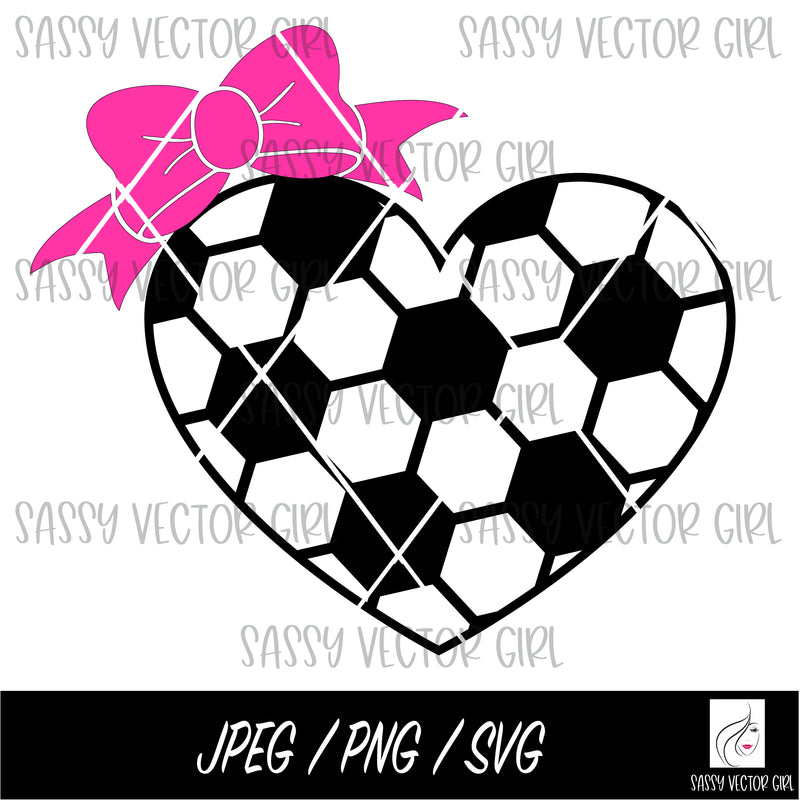 Soccer Heart svg, Soccer png, Soccer Shirt svg, Soccer Bow png, Soccer ...