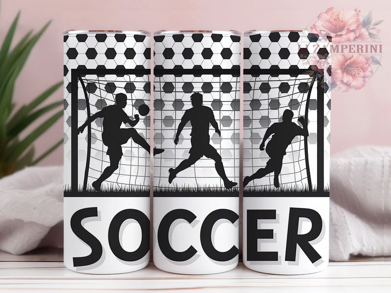 Soccer Sports Tumbler Wrap PNG, Tumbler Wrap PNG, 20 oz Skinny Tumbler ...