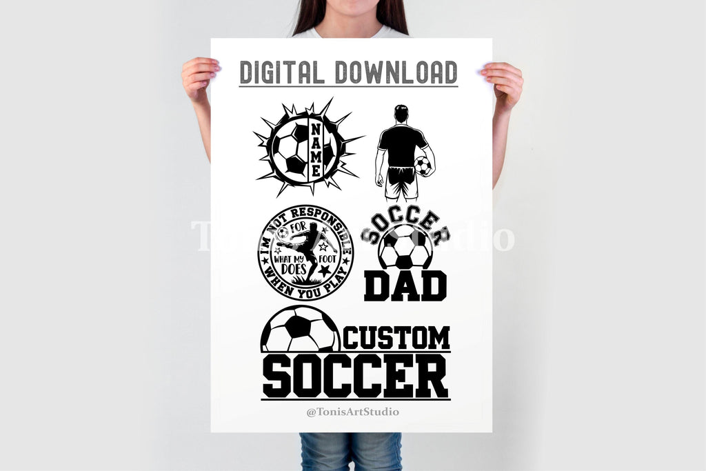 Soccer SVG Bundle | 22 Soccer Male Designs | Soccer Dad SVG - So Fontsy