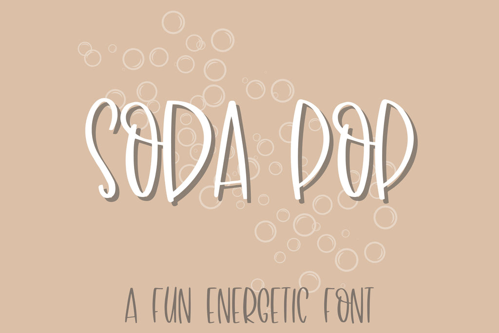 Soda Pop, A Fun Handwritten Font - So Fontsy