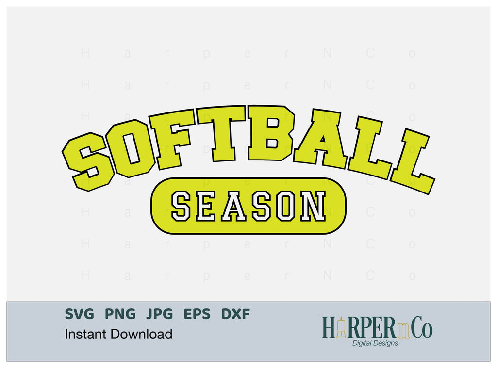 Softball Season Laser SVG EPS Cut File - So Fontsy