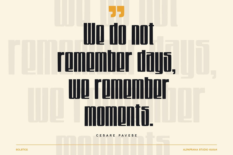 Solstice - Display Font - So Fontsy