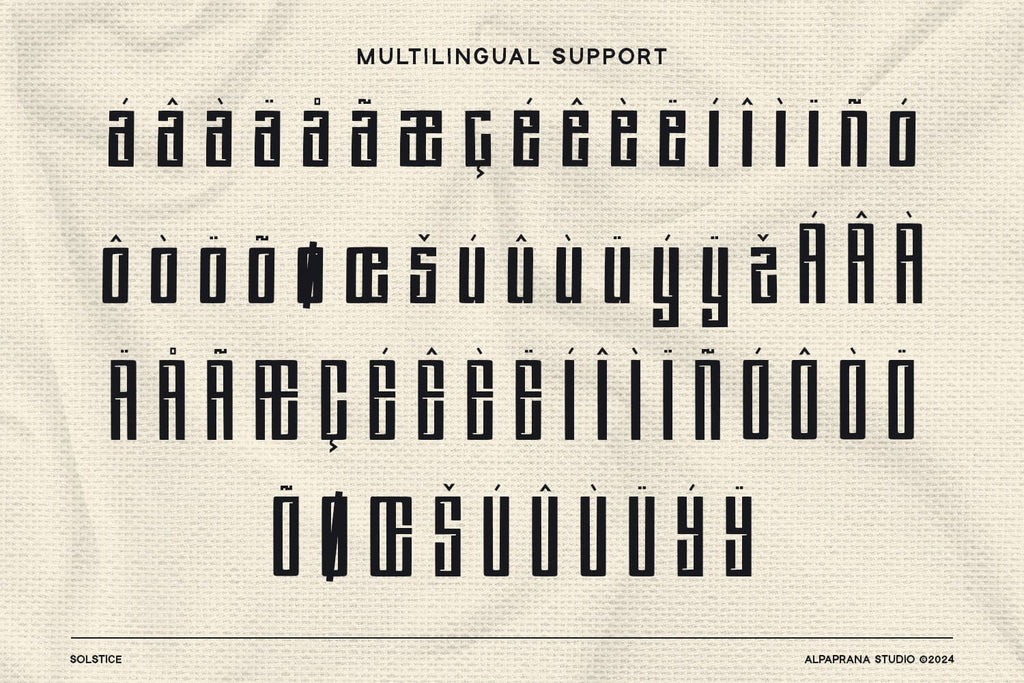 Solstice - Display Font - So Fontsy