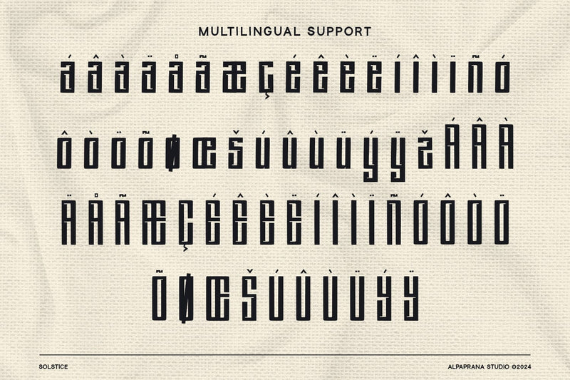 Solstice - Display Font - So Fontsy