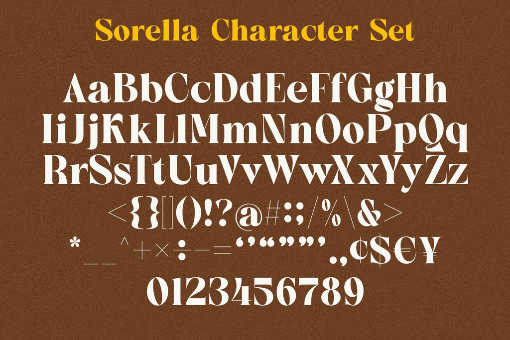 Sorella - Bold Serif Font - So Fontsy